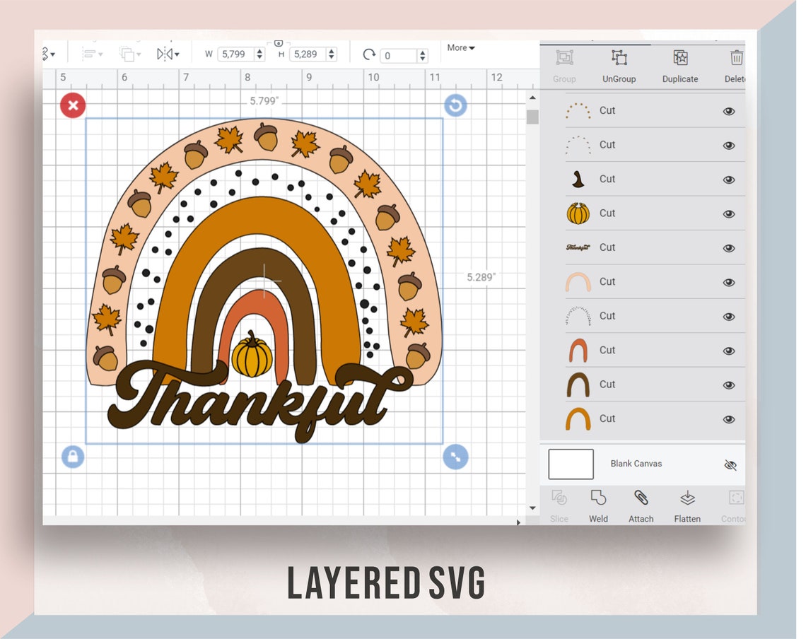 Thankful Rainbow Svg Fall Rainbow Svg Thankful Svg Boho - Etsy