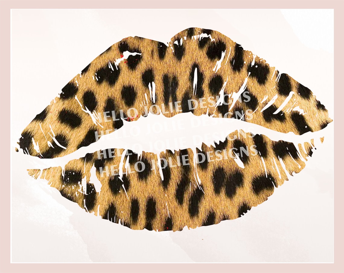 Leopard Lips PNG Bundle Lips Sublimation Png Cheetah Print - Etsy