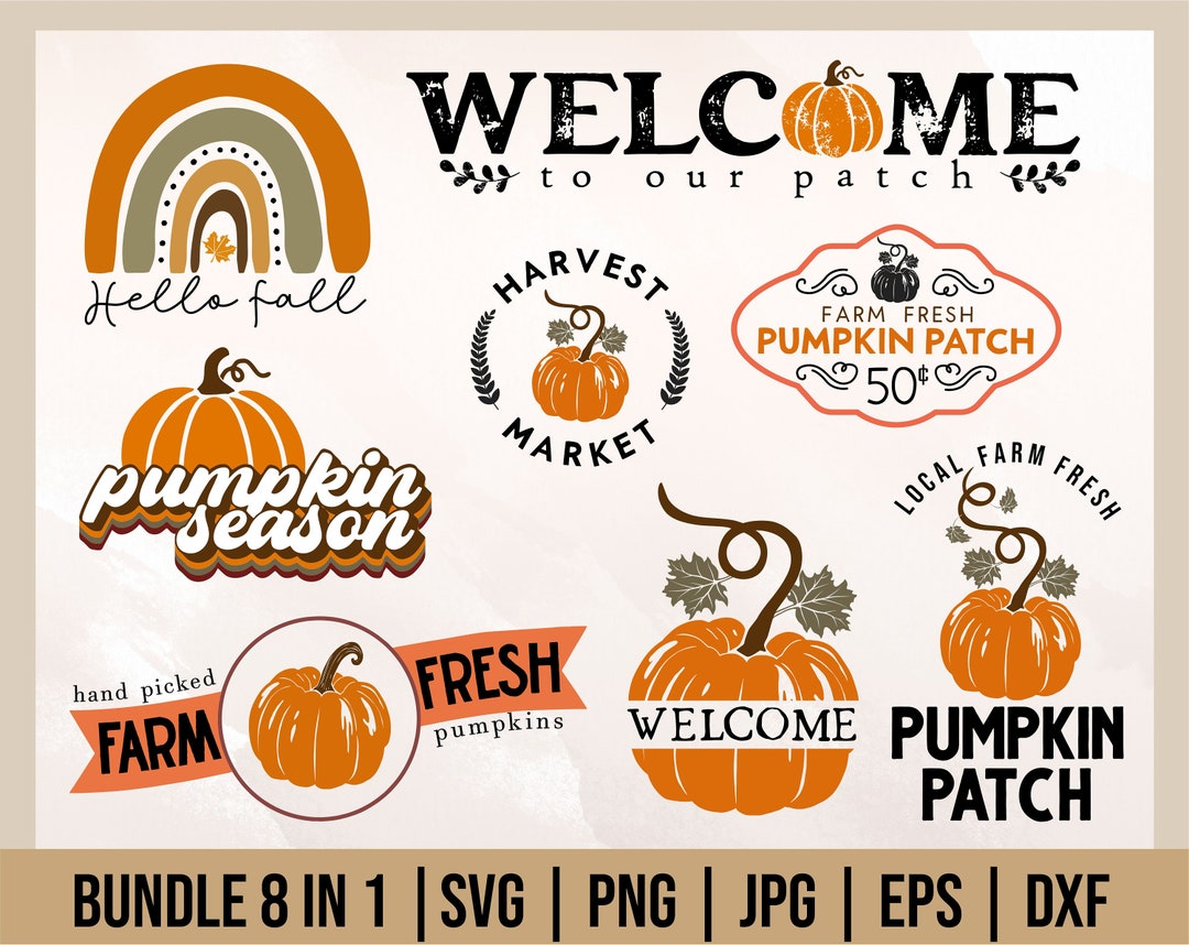 Fall Svg Bundle, Pumpkin Season Svg, Rustic Fall Svg, Pumpkin Patch ...