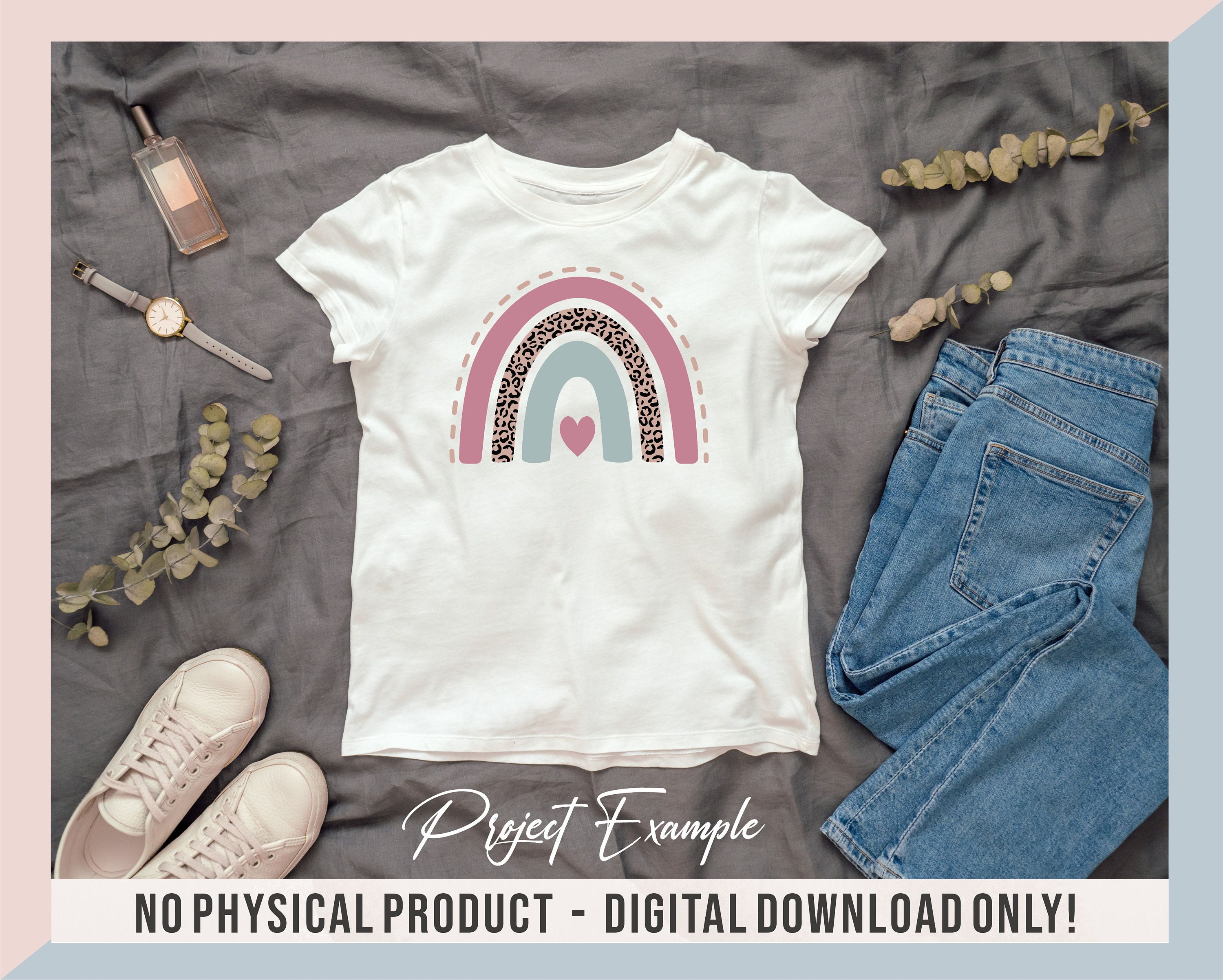 Boho Leopard Rainbow Svg Rainbow Svg Leopard Print Svg - Etsy