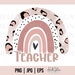 Teacher Rainbow Clipart, Teacher Png, Teacher Sublimation, Back to ...