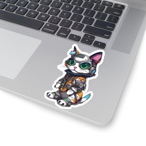 Cyberpunk Kitty Cat Sticker: Futuristic Hi-tech Vinyl - Etsy