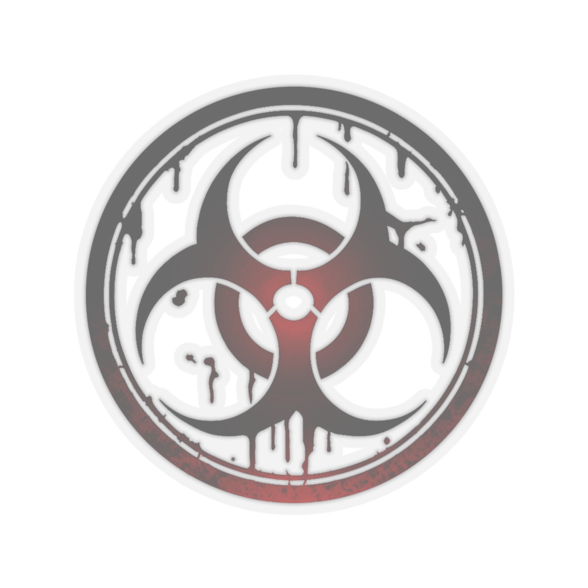 Biohazard Symbol Sticker, B1, Hazardous, Danger Sticker, Beware, Creepy ...