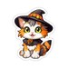 Halloween Kitty Cat Stickers, HK7, Creepy, Spooky, Gift for Cat Lover ...