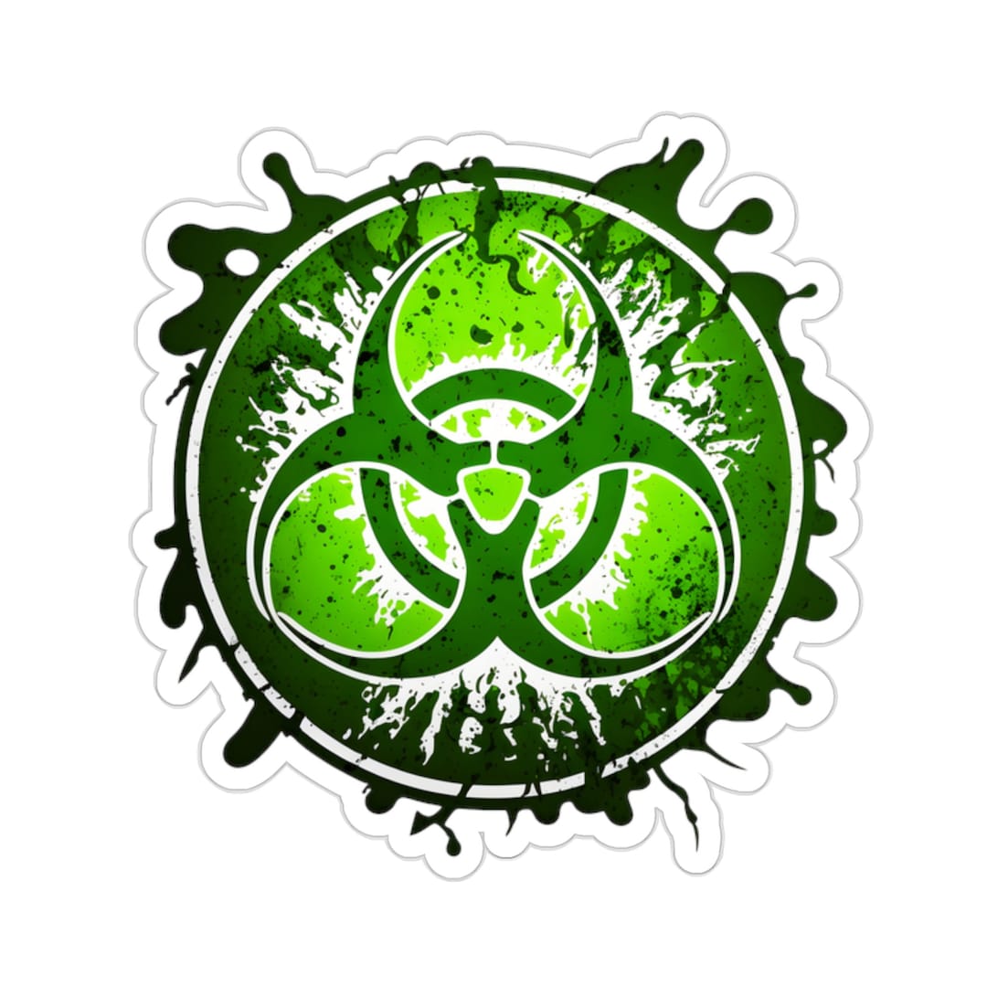 Biohazard Symbol Sticker, B15, Hazardous, Danger Sticker, Beware ...