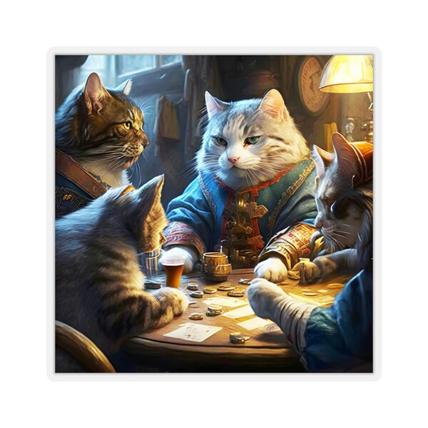 Cats Playing Poker - Etsy