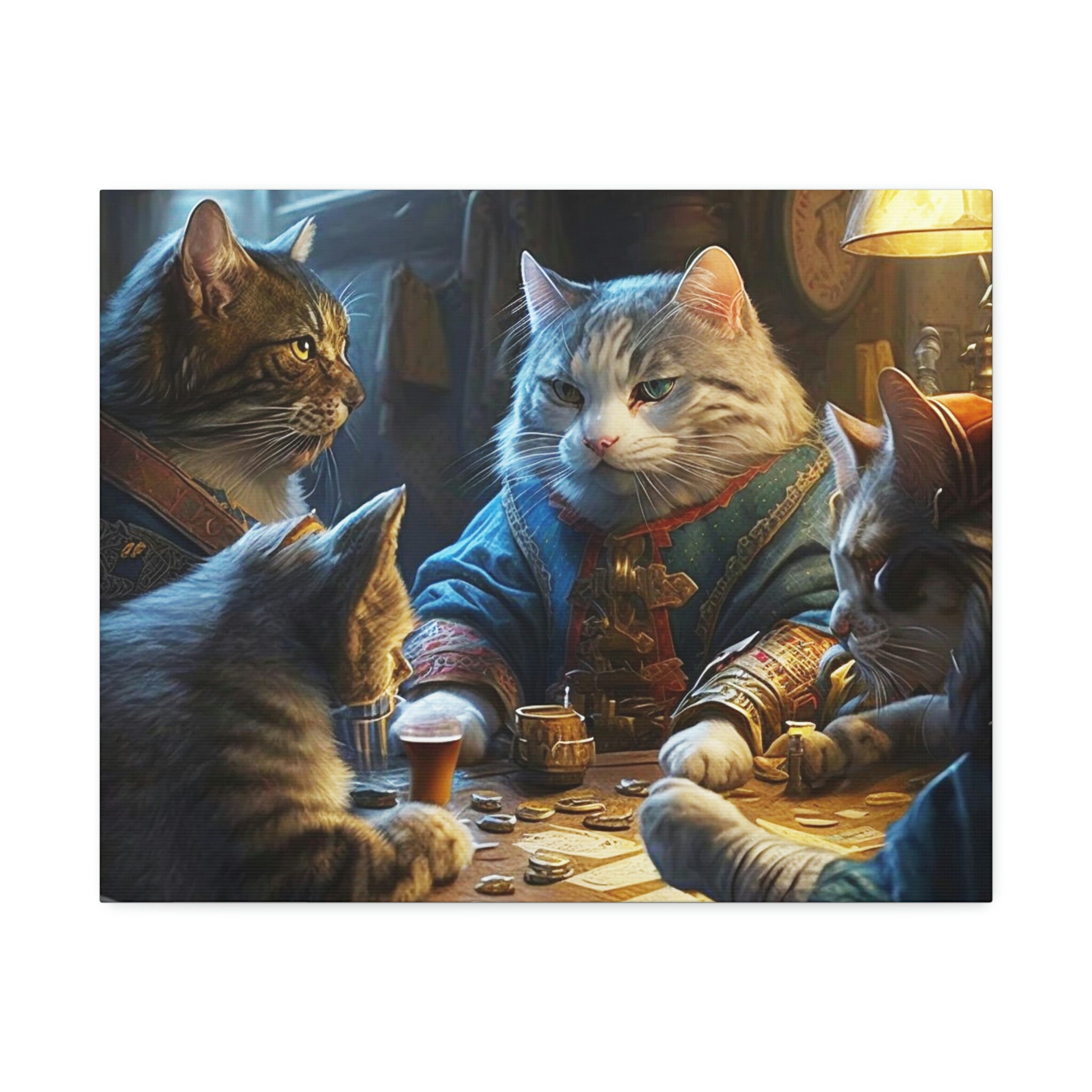 Cats Playing Poker 3, Cards, Funny, Classic, Whimsical, Unique ...