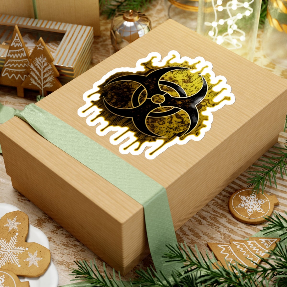 Biohazard Symbol Sticker, B8, Hazardous, Danger Sticker, Beware, Creepy ...