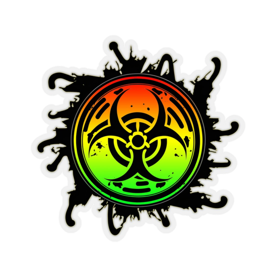 Biohazard Symbol Sticker, B16, Hazardous, Danger Sticker, Beware ...
