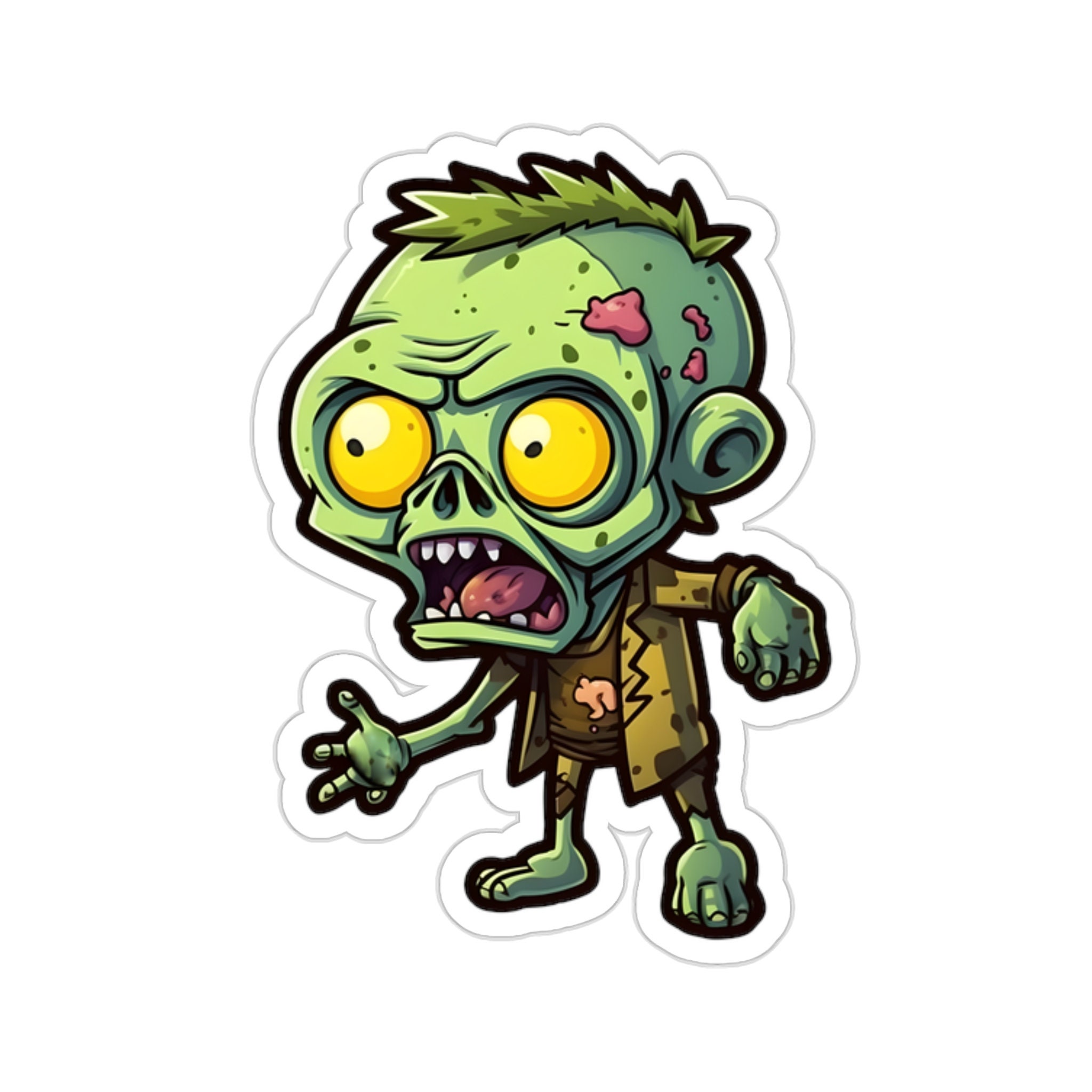 Zombie Face Cartoon