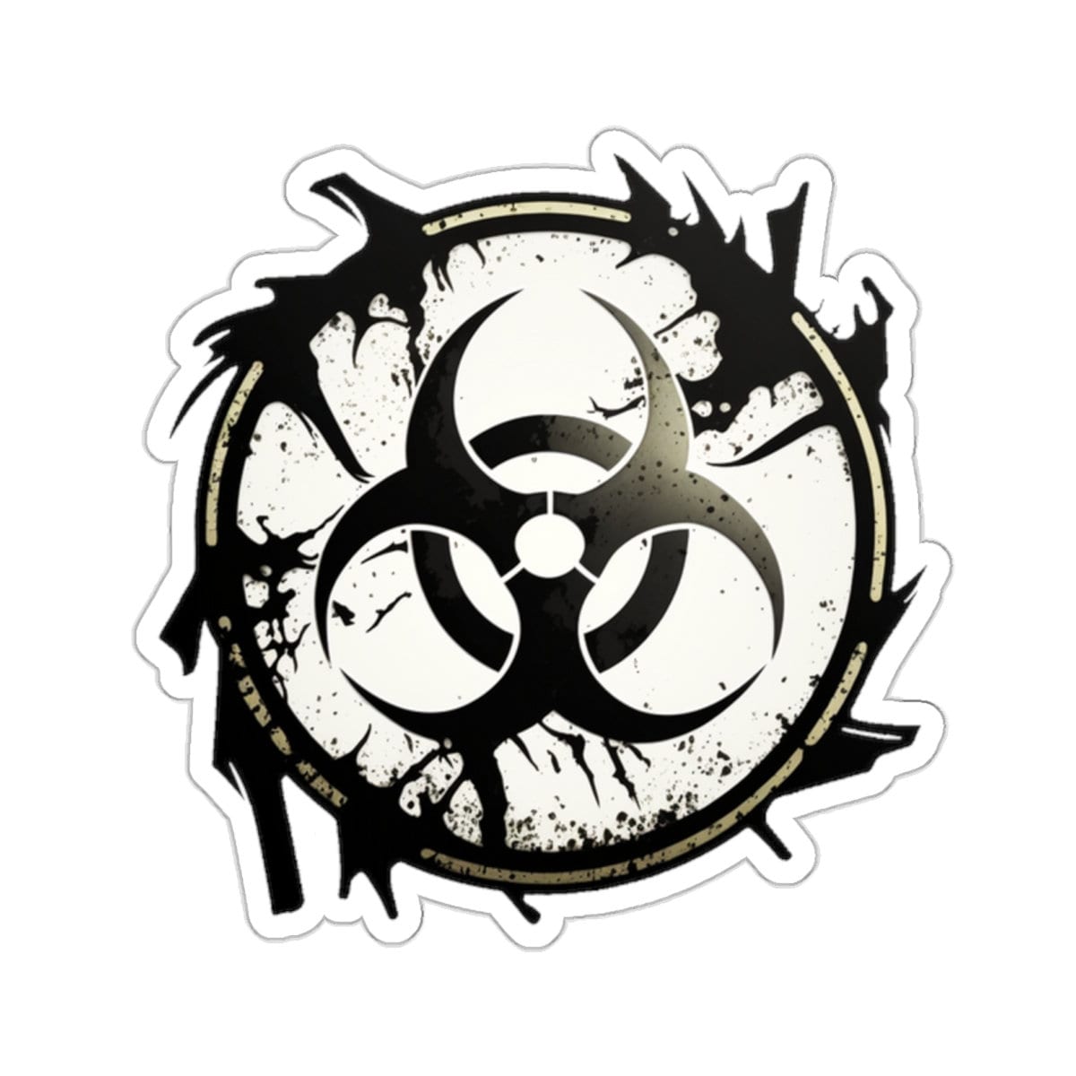 Biohazard Symbol Sticker, B2, Hazardous, Danger Sticker, Beware, Creepy ...