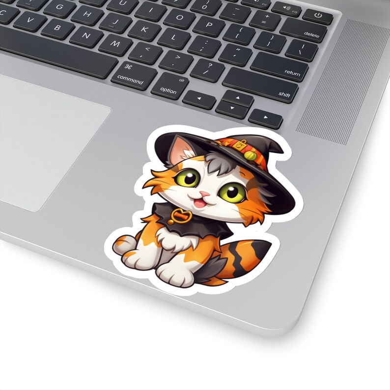 Halloween Kitty Cat Stickers, HK7, Creepy, Spooky, Gift for Cat Lover ...