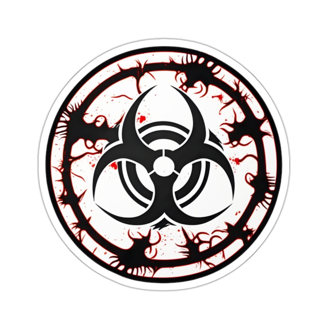 Biohazard Symbol Sticker, B10, Hazardous, Danger Sticker, Beware ...