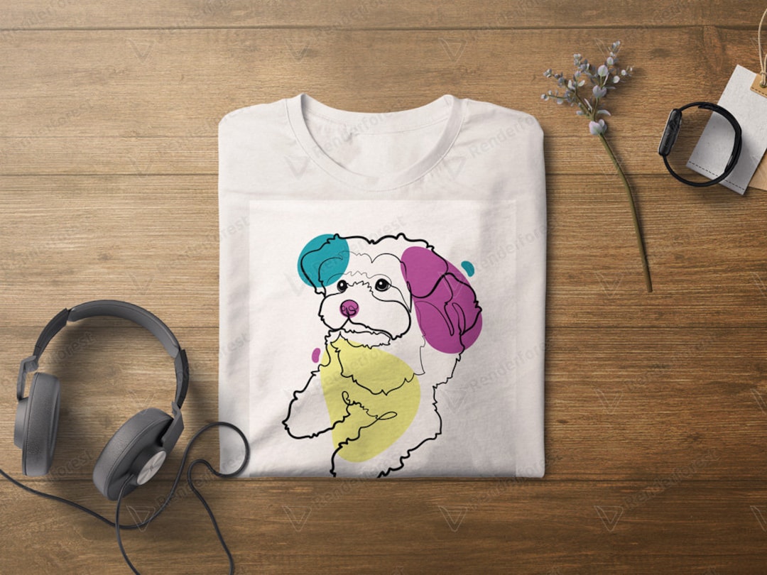 MALTESE DOG - Continuous One Line Art Illustration! Dog Breeds SVG ...
