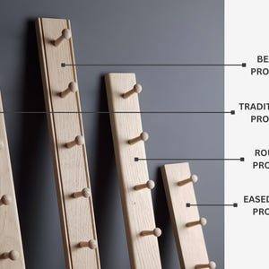 Oak Peg Rail, Solid Oak Shaker Peg, Key Rack, Storage Rack. - Etsy UK