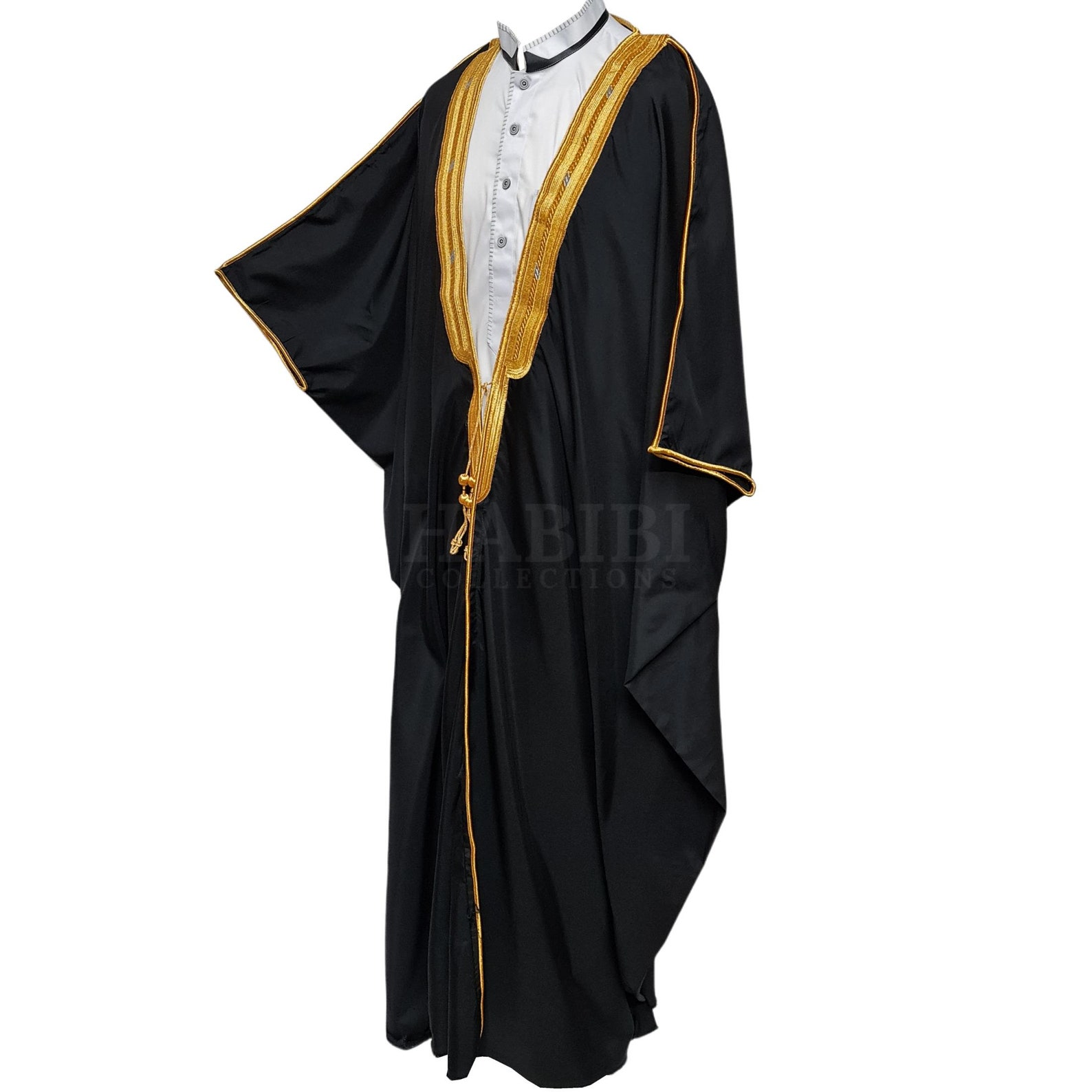 Mens PREMIUM 3-quarter Sleeve Arabian Bisht Cloak Arab Dress - Etsy