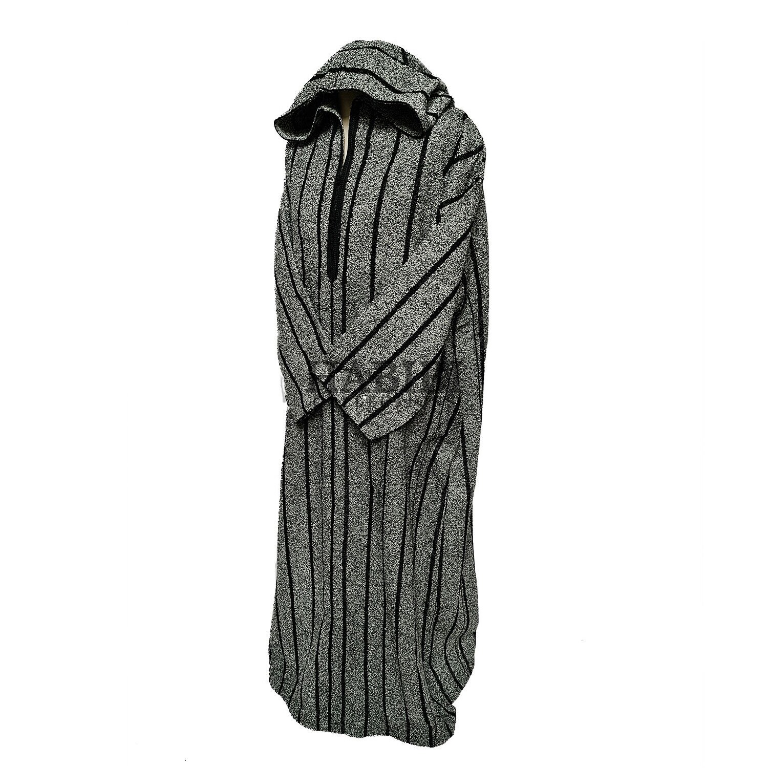 Grey Striped Moroccan Winter Wool Thobe - Etsy UK