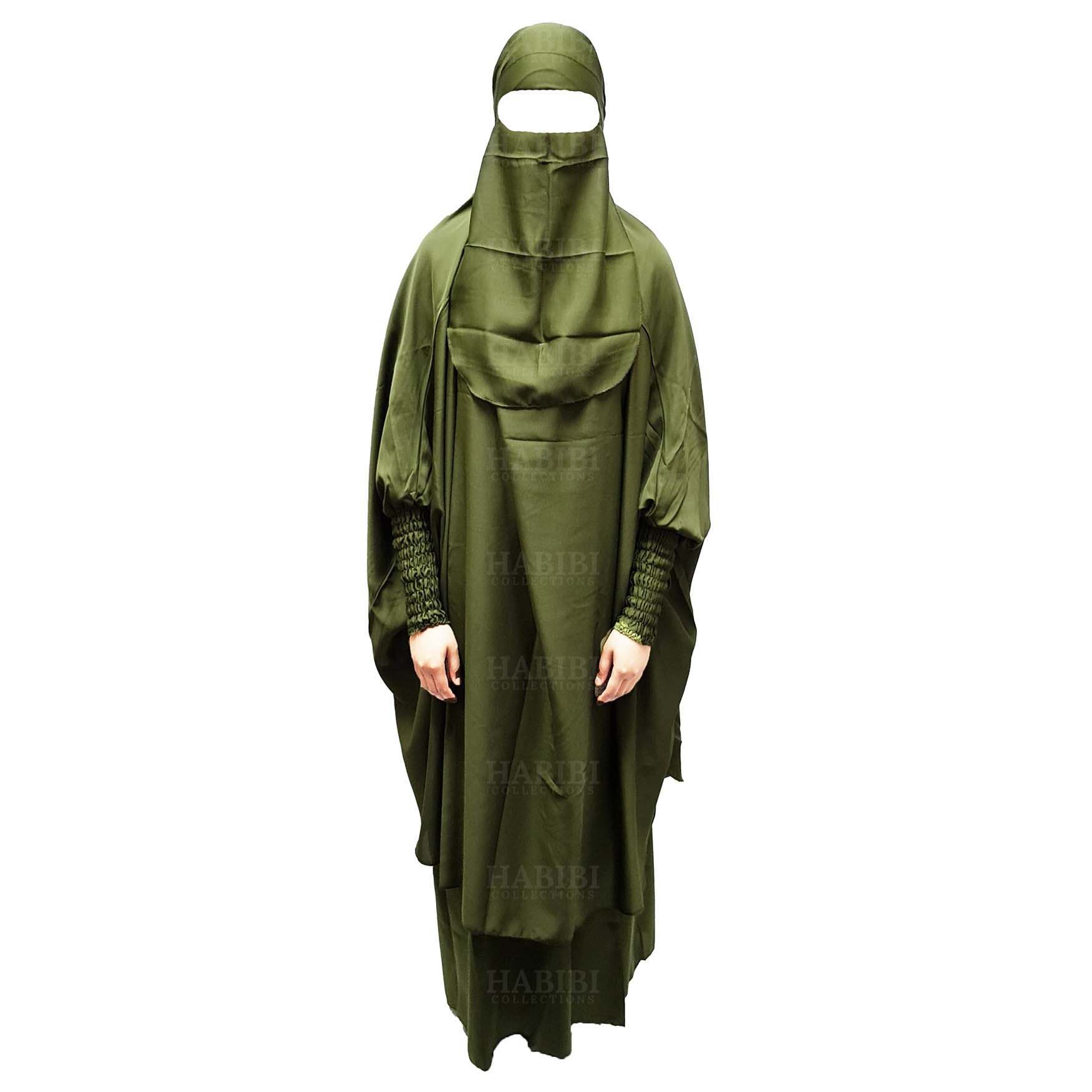 Muslim Islamic Women Prayer Maxi Dress Overhead Khimar Burqa - Etsy UK