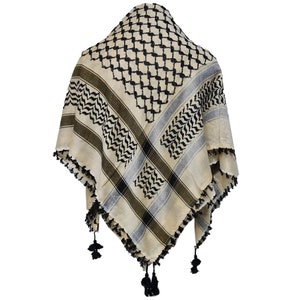 Big Authentic Nice Quality Arab Palestine Afghan Style Scarf Shemagh ...