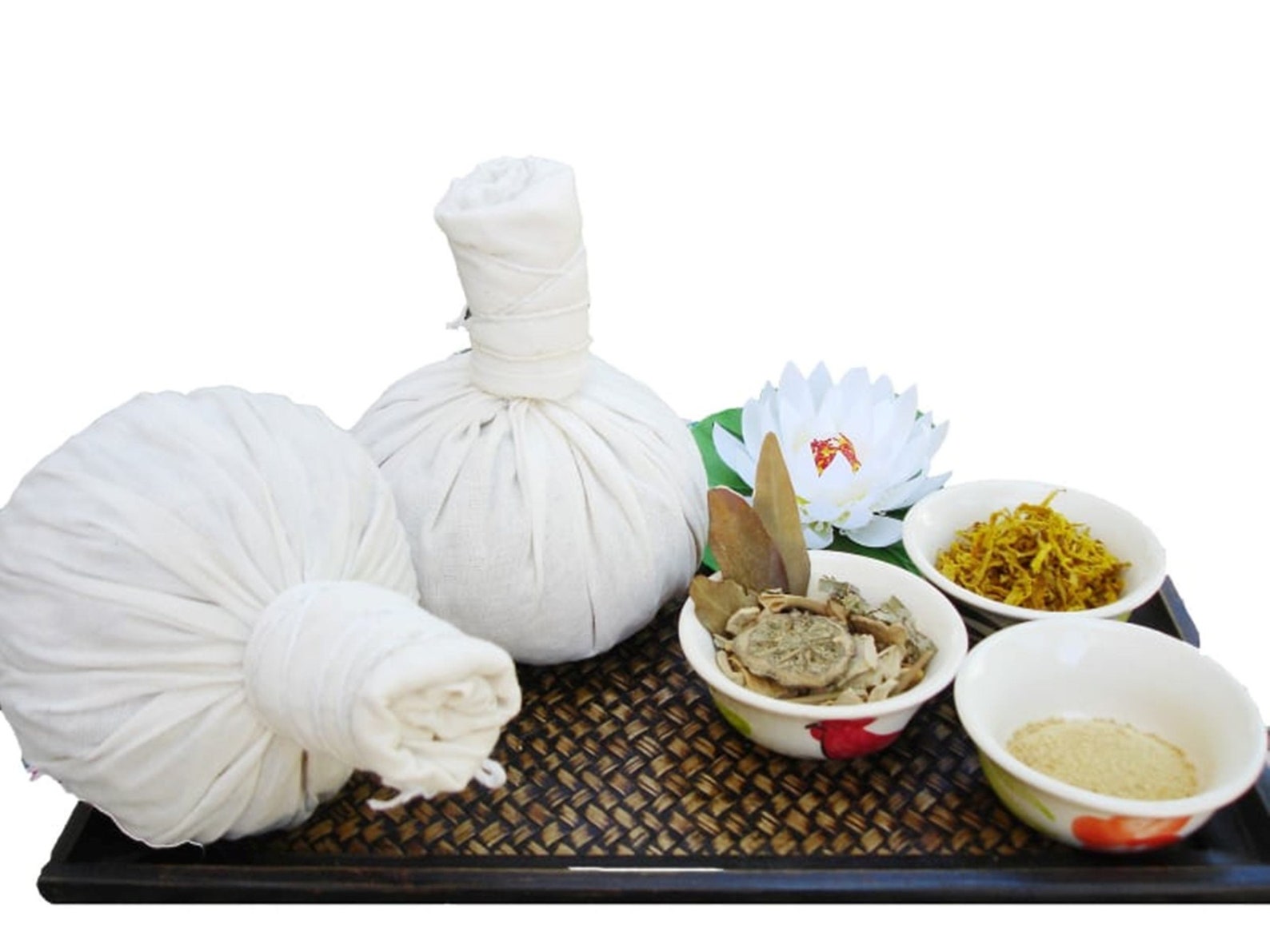 Thai Herbal Compress Ball Natural Herbs Aroma Massage Spa Big Etsy