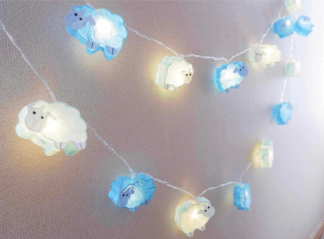20 String Lights for Bedroom, Sheep Lamp, Sheep Light for Nursery Decor ...