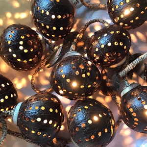 24 String Lights Coconut Lamp Hanging Lamp Coconut Shell Decor Porch ...