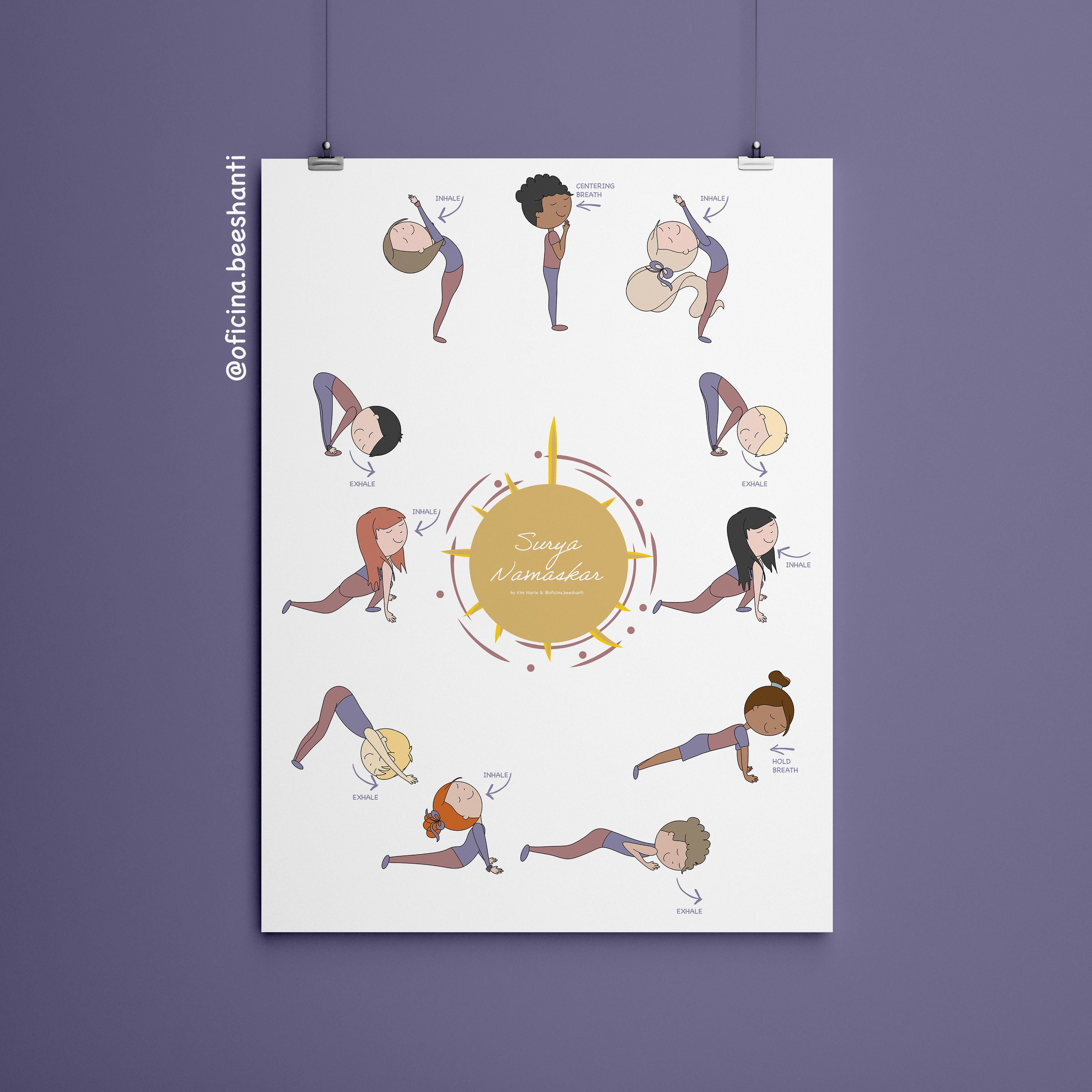 3 Kids Printable Sun Salutation Asana Posters, Art Print Instant ...
