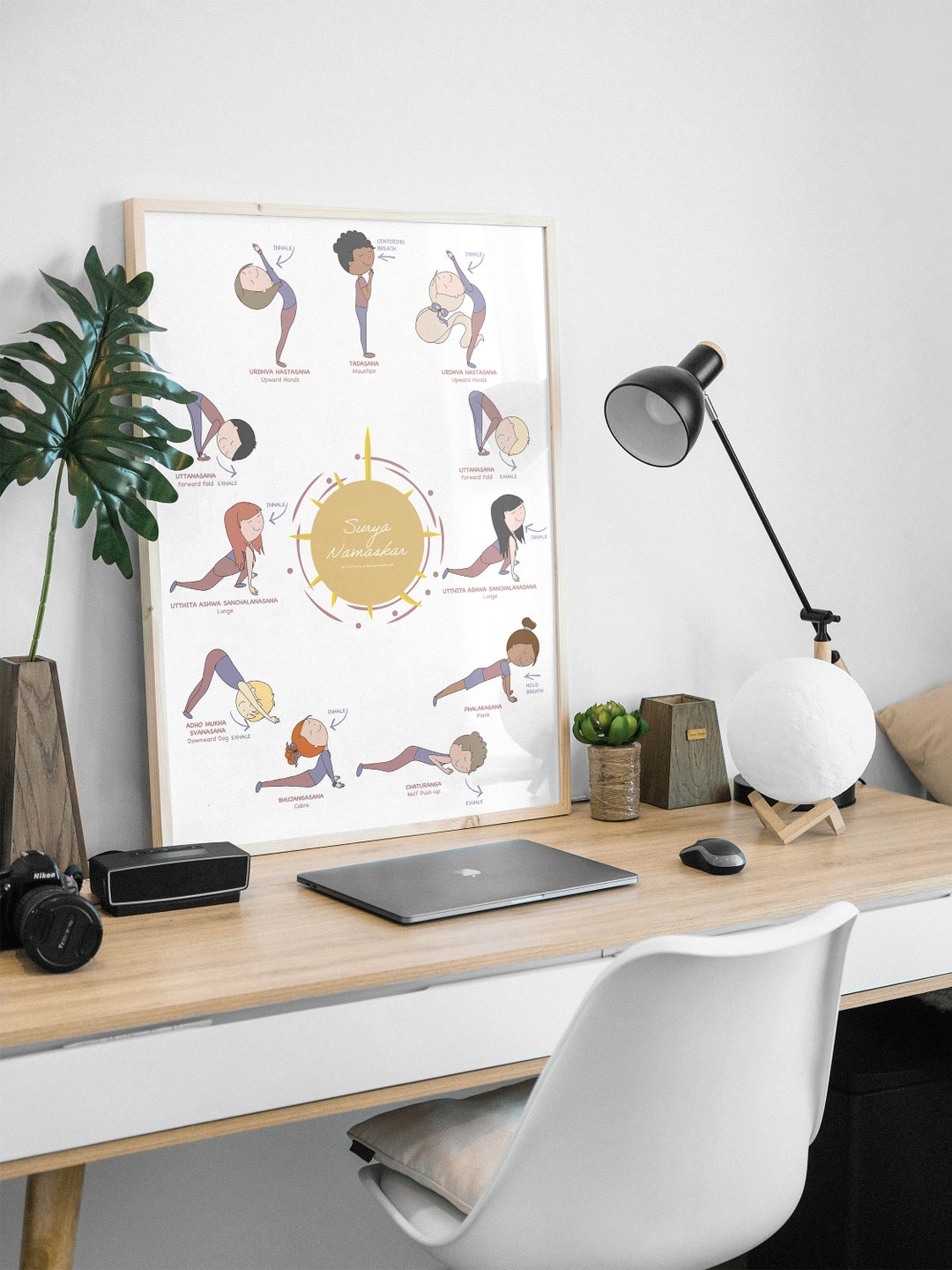 3 Kids Printable Sun Salutation Asana Posters, Art Print Instant ...