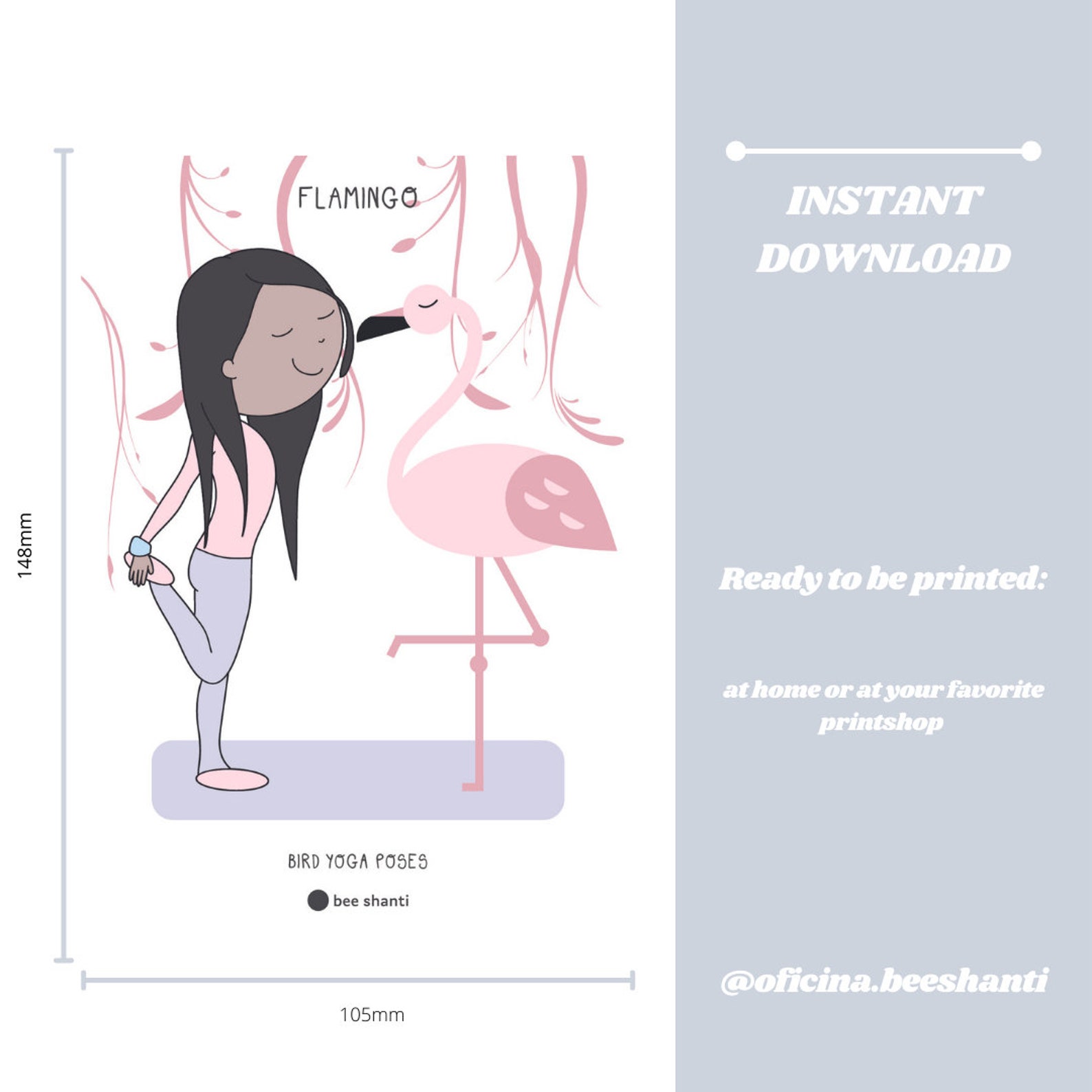 Yoga Bird Poses, Animal Themed Class - 17 Cards | Yoga Kids - Back to ...