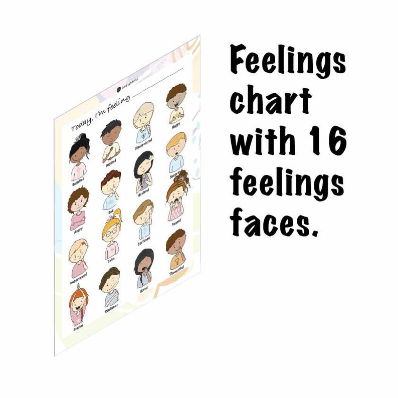 Printable Feelings Chart, Social Emotional Learning, Social Skills ...