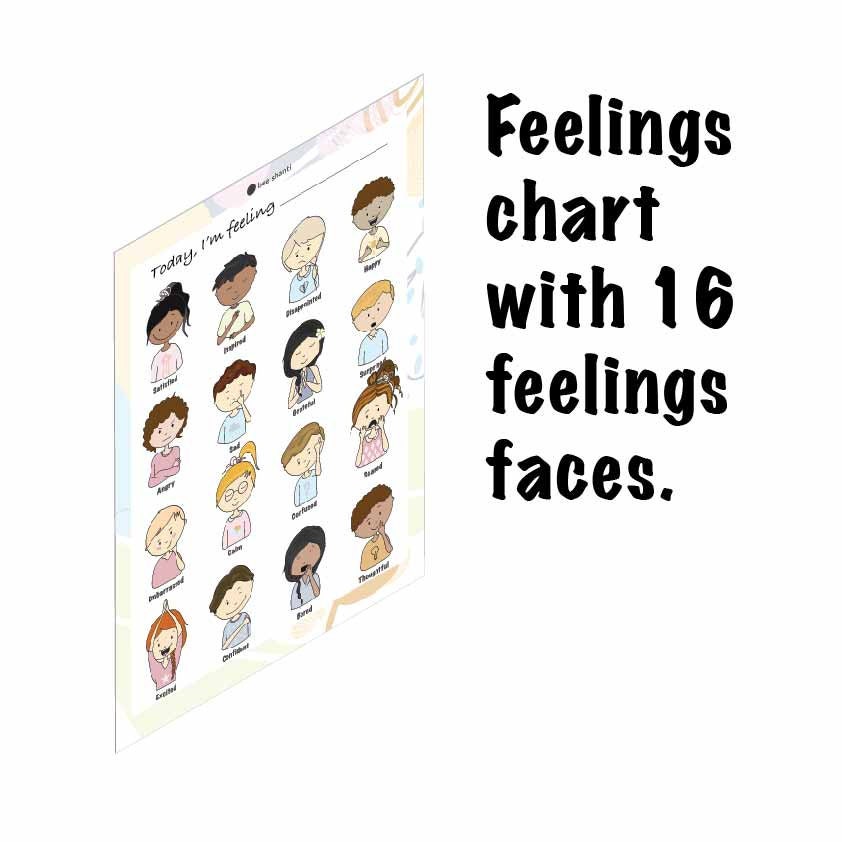 Printable Feelings Chart, Social Emotional Learning, Social Skills ...