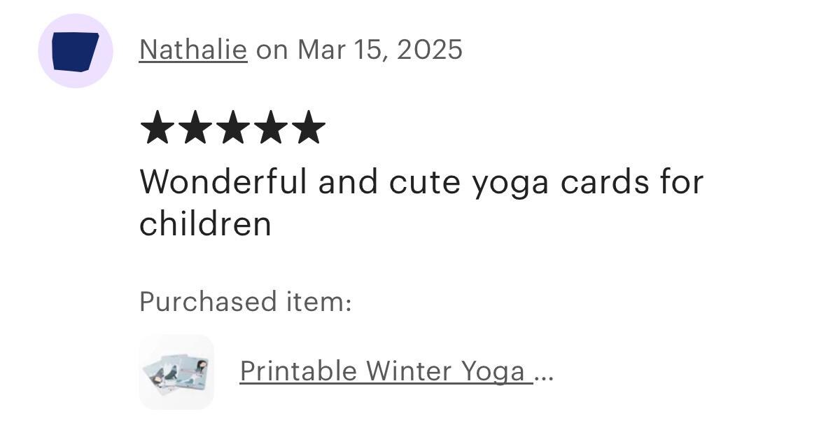 Printable Winter Yoga Cards for Kids - 20 Asanas With Animals and Other ...