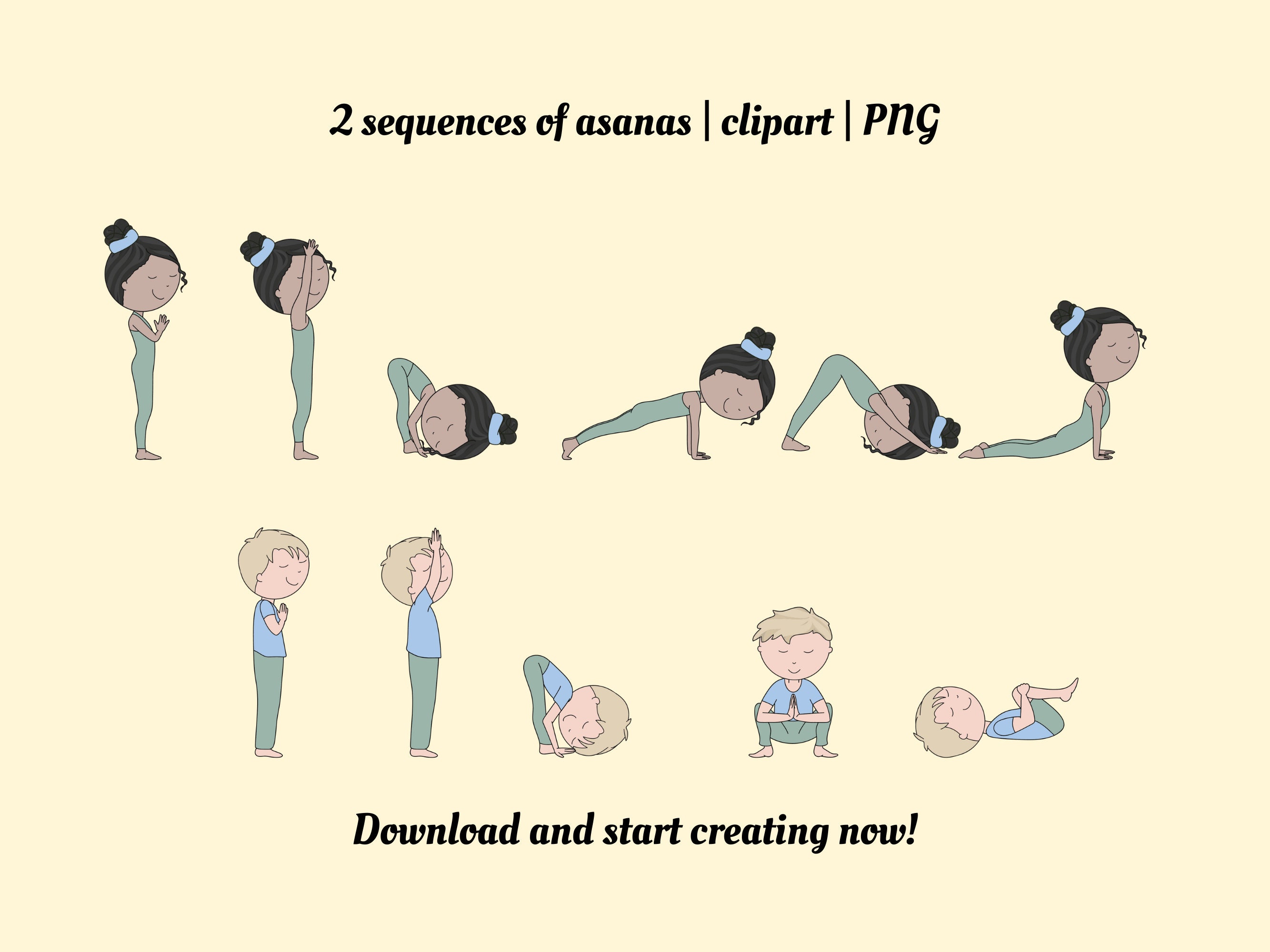 11 Yoga Kids Asanas, Yoga Clip Art, Meditation, Yoga Class, Gym ...