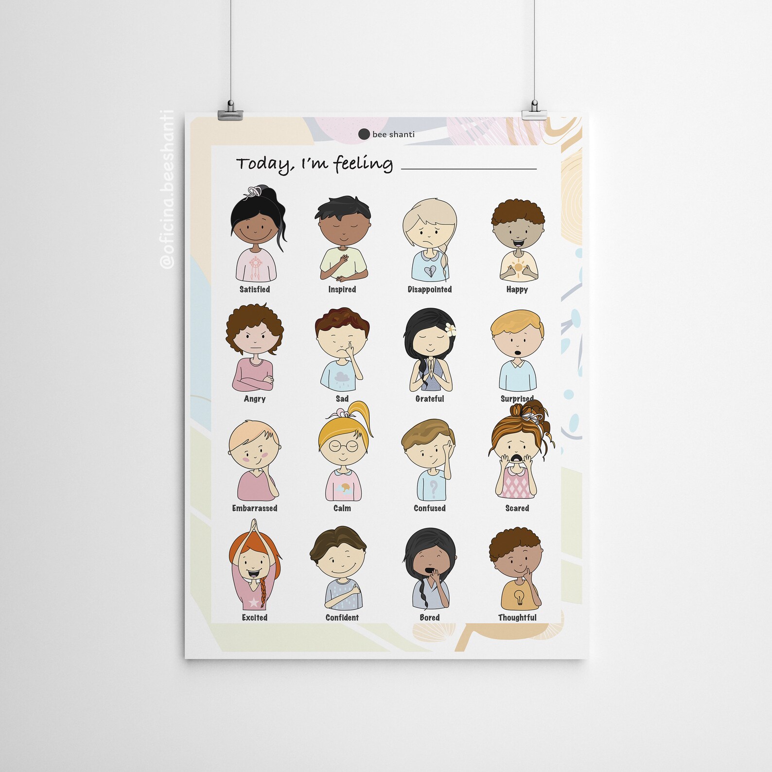 Printable Feelings Chart, Social Emotional Learning, Social Skills ...