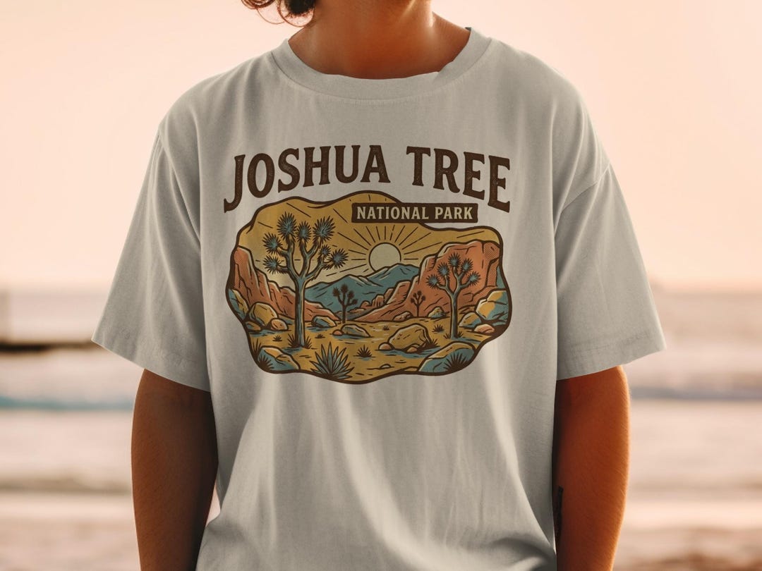 Joshua Tree T-shirt: National Park Graphic, Desert Landscape, Unisex ...