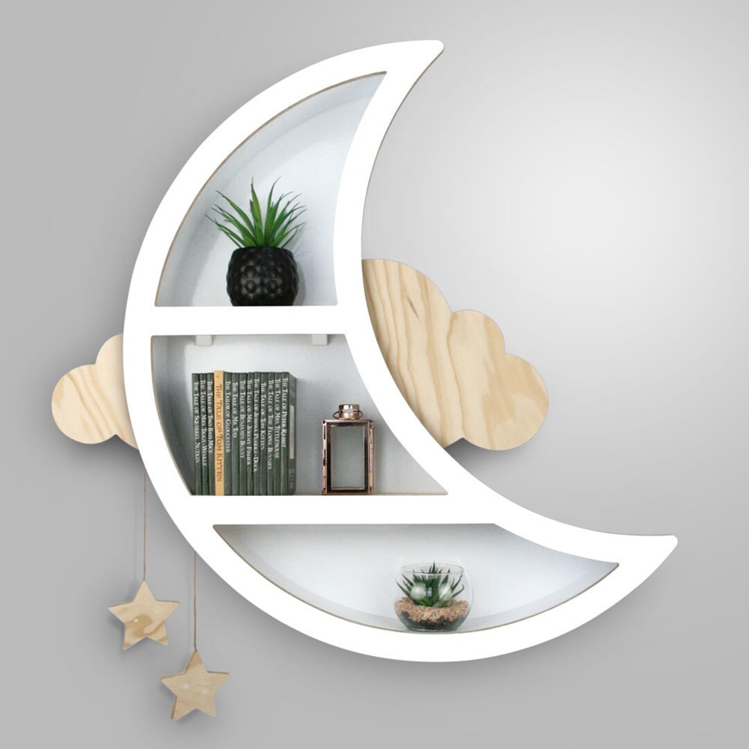 Moon Nursery Shelves Nursery Deco Nursery Furniture Nursery Ideas Book ...