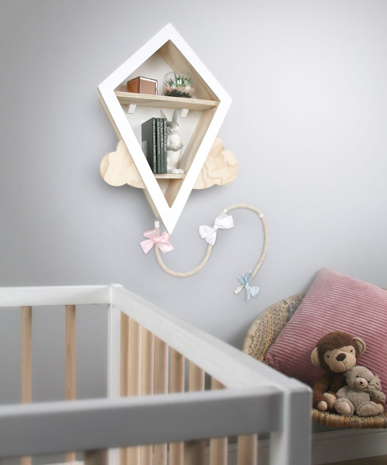 Kite Nursery Shelf - Nursery Deco - Nursery Furniture - Nursery Ideas ...