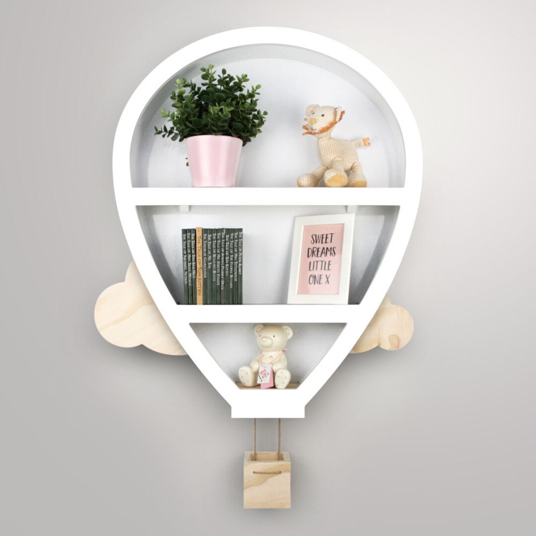 Hot Air Balloon Nursery Shelves, Nursery Deco, Nursery Furniture ...