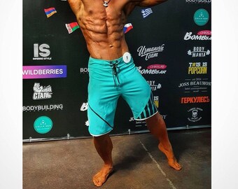 IFBB NPC WBFF Custom made Men's Physique Shorts/Mens | Etsy