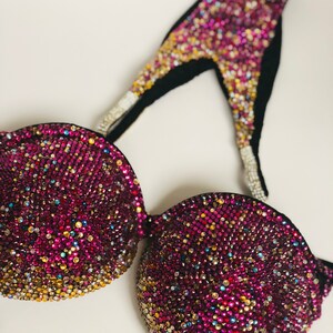 Competition Pageant Sparkle Bikini Bodybuilding Suit With - Etsy