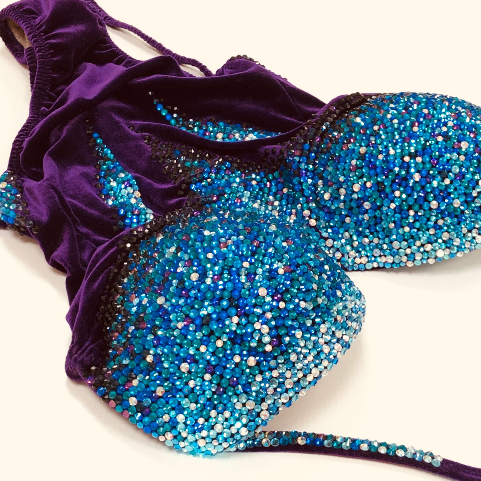 IFBB NPC WBFF Bodybuilding Monokini Suit With Crystal Posing - Etsy