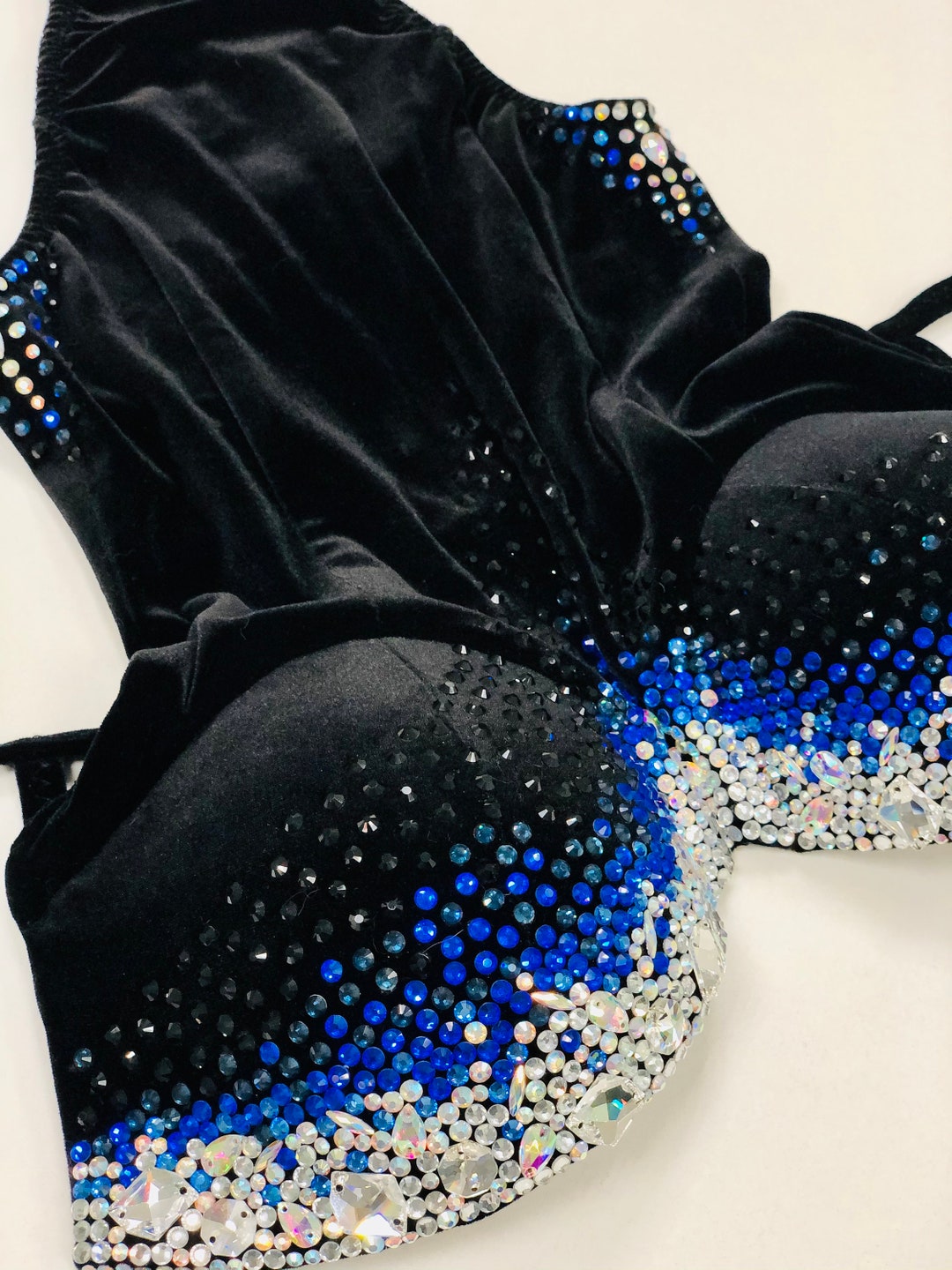 IFBB NPC WBFF Crystal rhinestone wellness bikini bodysuit para ...