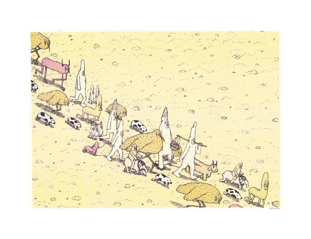 Quest (hibernation) // A3 Risograph Print by Fred Afraid - Etsy