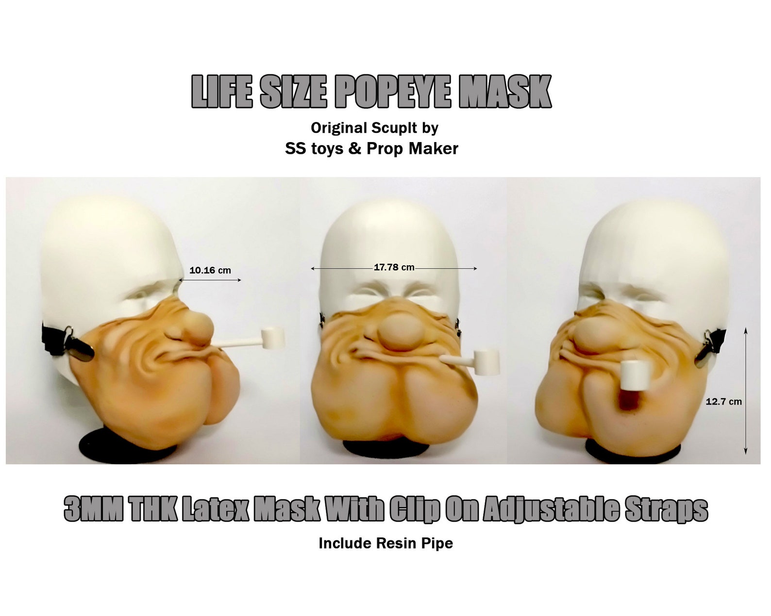 Halloween Discount Thing and Popeye Face Mask | Etsy