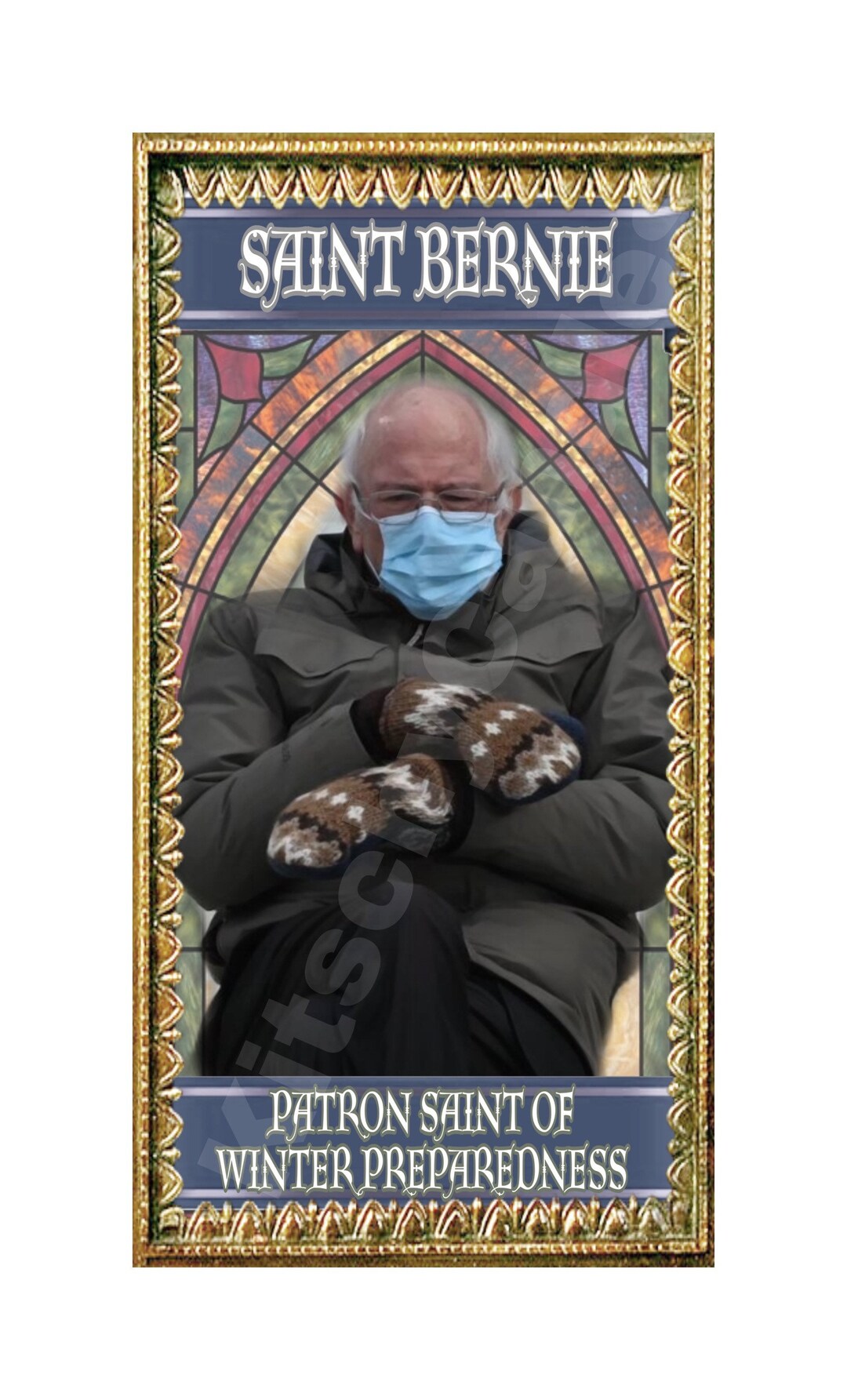 Bernie Sanders Label Sticker for Saint Prayer Candle - Etsy