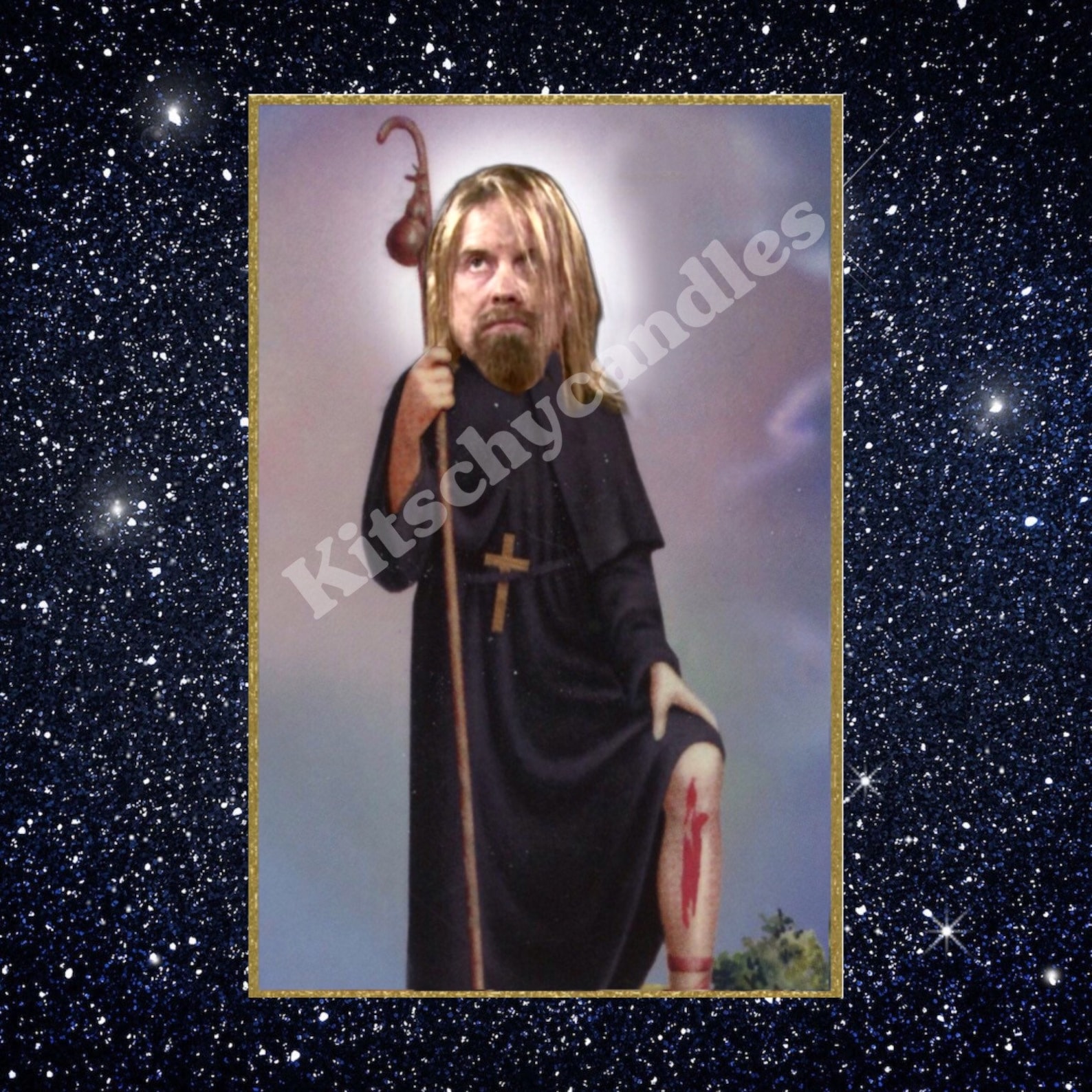 Rickety Cricket Prayer Candle Label It's Always Sunny in - Etsy