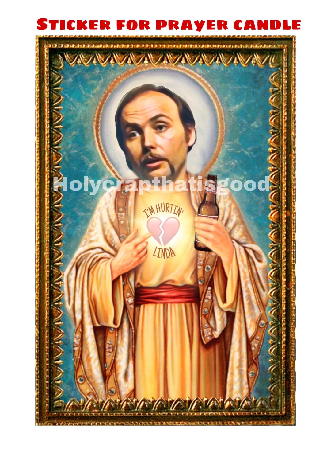 Doyle Hargraves Label Sticker for Prayer Candle I'm Hurtin' Linda Sling ...