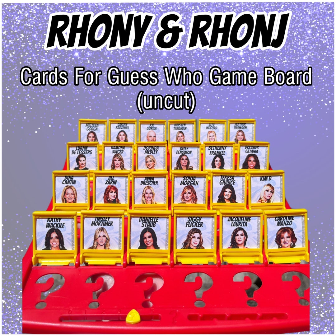 RHONJ RHONY Guess Who Inspired Great Gift Funny. Cards Only. Real ...