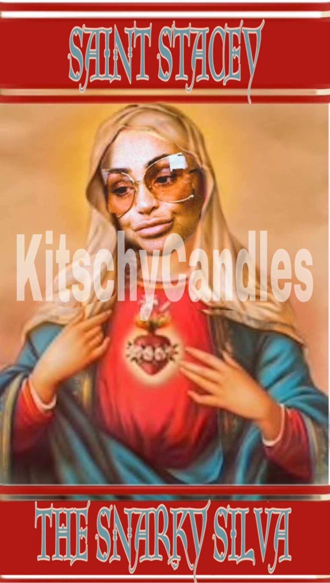 90 Day Fiance Saint Stacey Label for Prayer Candle "the Snarky Silva ...