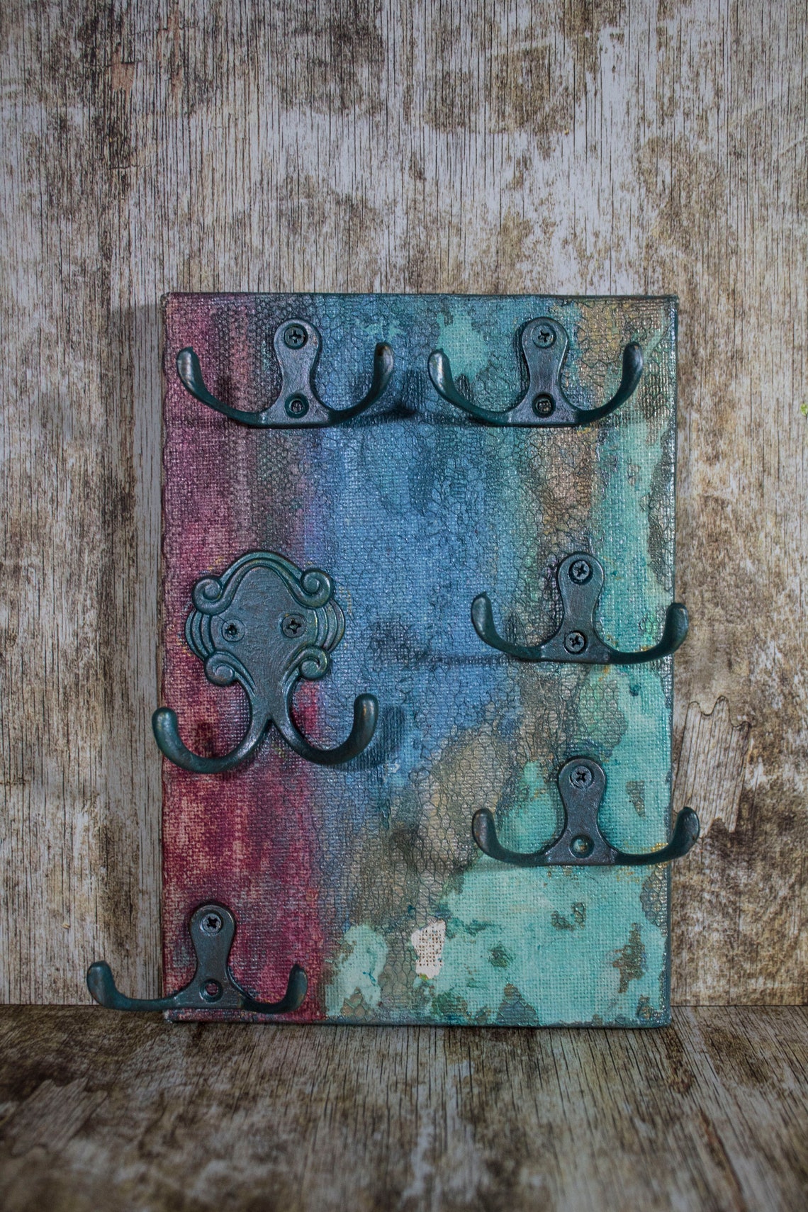 Small Canvas Key Holder/display - Etsy
